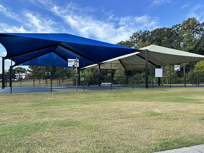 Gumtree Park's shaded pavilions offer respite from Mississippi summers. These community gathering spaces represent Tupelo's commitment to accessible recreation for all ages.