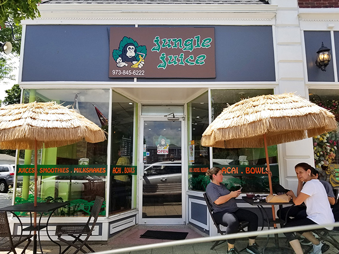 Jungle Juice brings tropical vibes to Madison's streetscape, where thatched umbrellas and fresh smoothies offer a mini-vacation in the middle of town.
