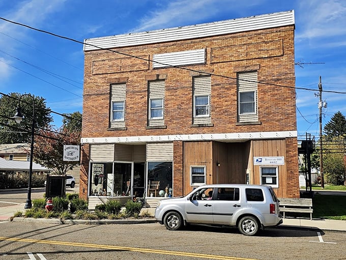 Oberlin Antiques occupies a classic brick building that's seen generations of Bolivar life unfold—a treasure chest of history both inside and out.