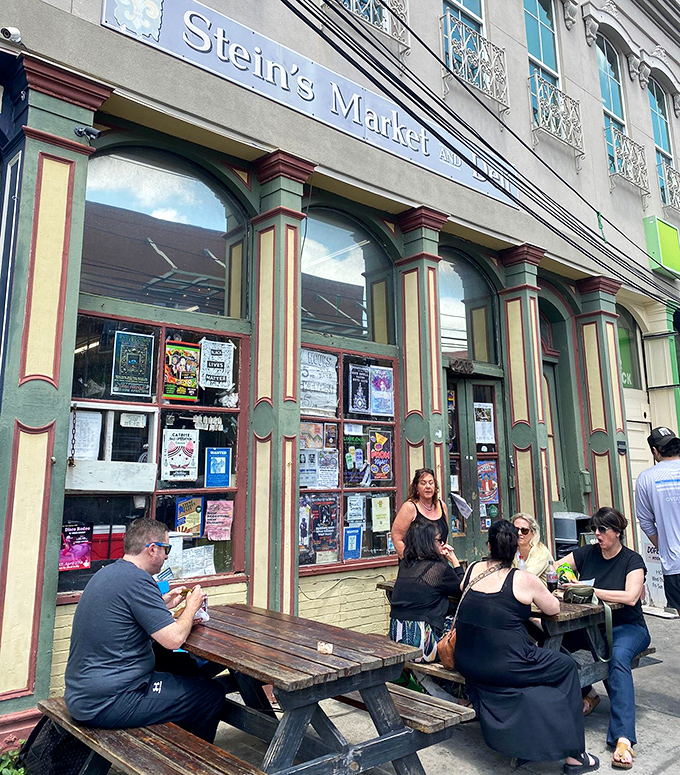 The sidewalk seating&mdash;where Magazine Street becomes your dining room and people-watching is the entertainment. The sandwich is still the star of the show.