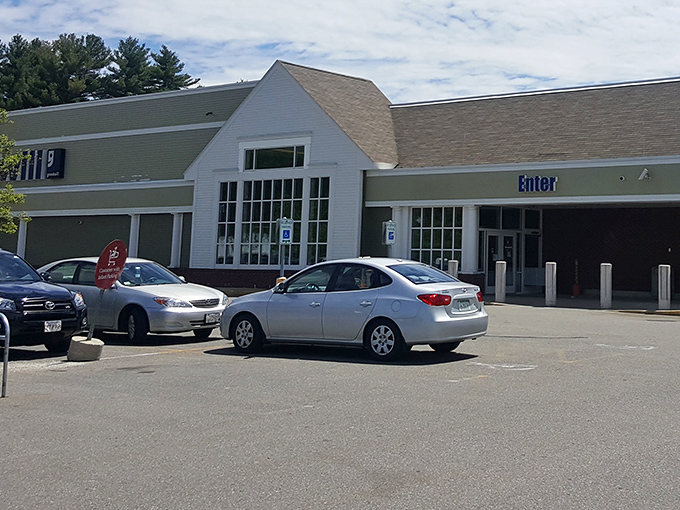 The parking lot of possibility. Each empty space represents someone inside having the thrill of the hunt. Your spot awaits!