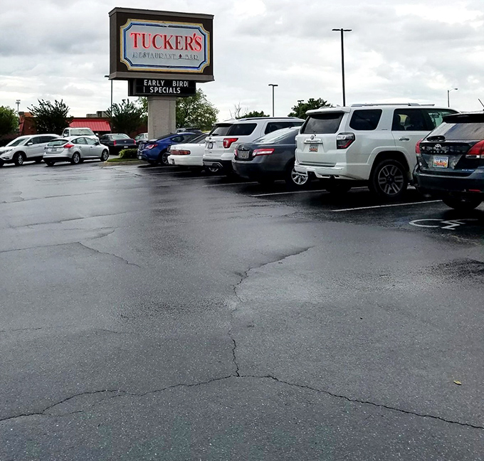 A full parking lot tells the real story – locals know where to find the good stuff in Anderson, and they're willing to wait for it.