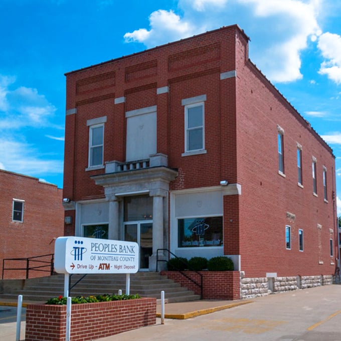 The Peoples Bank building stands as Jamestown's architectural exclamation point&mdash;solid brick confidence in a community built on trust.
