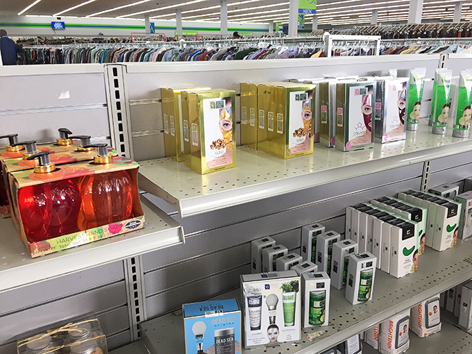 Unopened treasures! Brand new skincare, cosmetics, and household essentials that somehow found their way to thrift paradise.