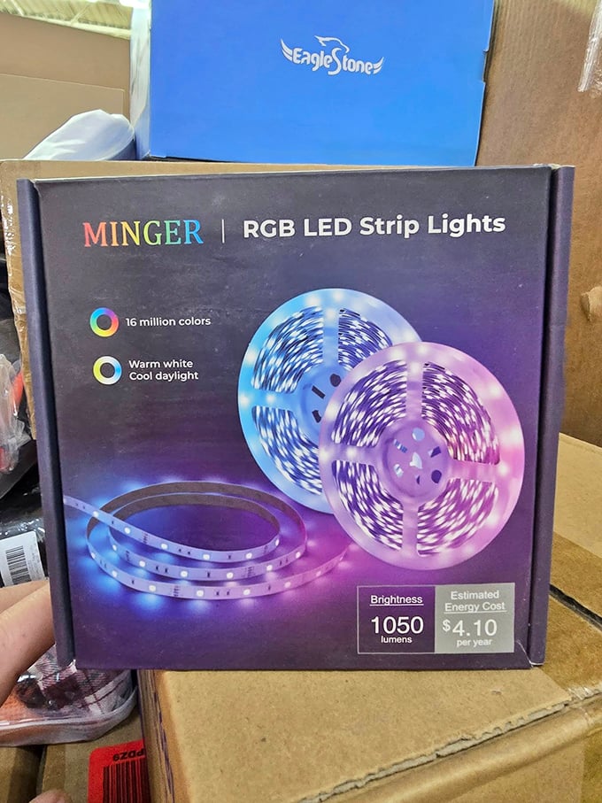 Mood lighting for every mood! With 16 million colors, you can match these LED strips to your outfit, your d&eacute;cor, or your existential crisis.