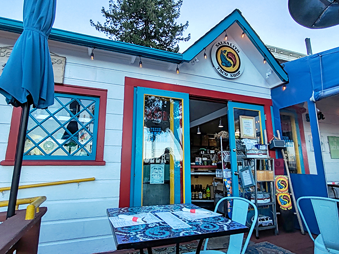 This cheerful taco shop proves that sometimes the most memorable meals come from the smallest, most colorful establishments.