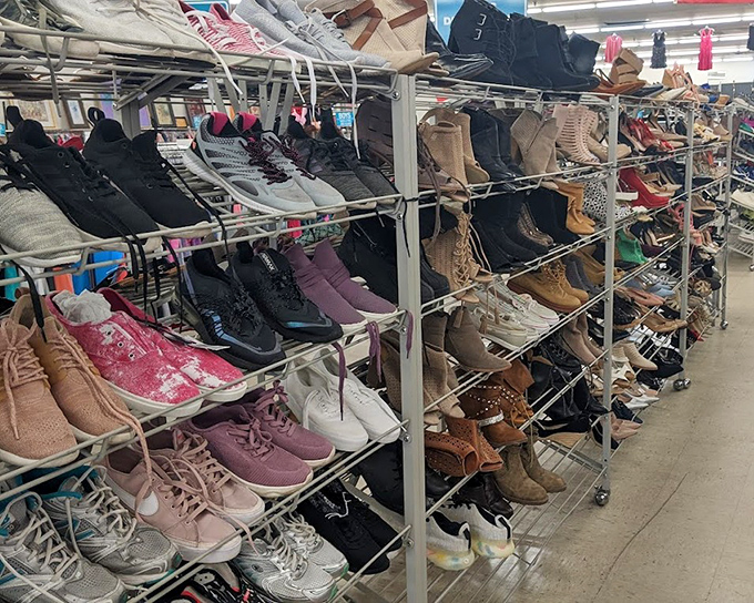 Shoe nirvana continues with this impressive collection. From sensible flats to "how did anyone ever walk in these?"—footwear for every Florida adventure.