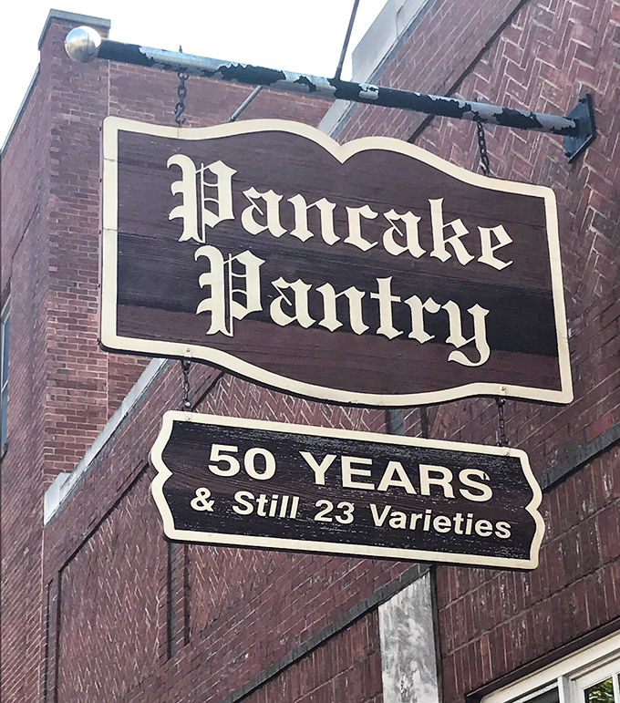 Fifty years of pancake perfection and still offering the same 23 varieties. When you've reached breakfast nirvana, why change the formula?