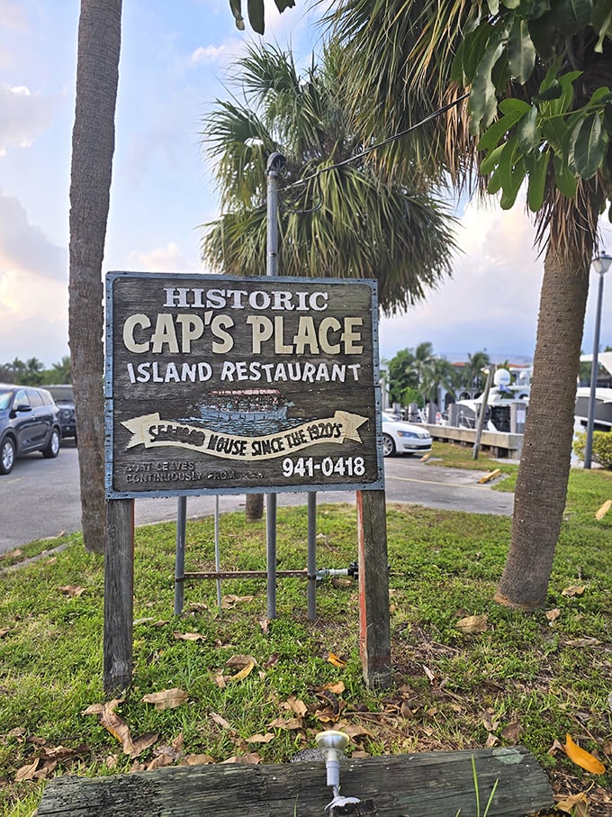 The sign says it all&mdash;"Historic Cap's Place"&mdash;a promise of authenticity in a world of culinary pretenders and tourist traps.