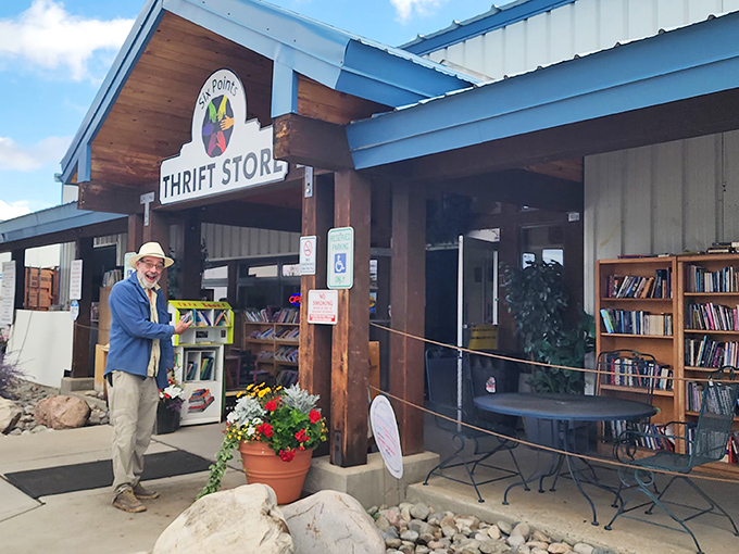 Six Points Thrift Store offers treasure hunting for bargain-seekers, where one person's castoffs become another's affordable mountain style statement.