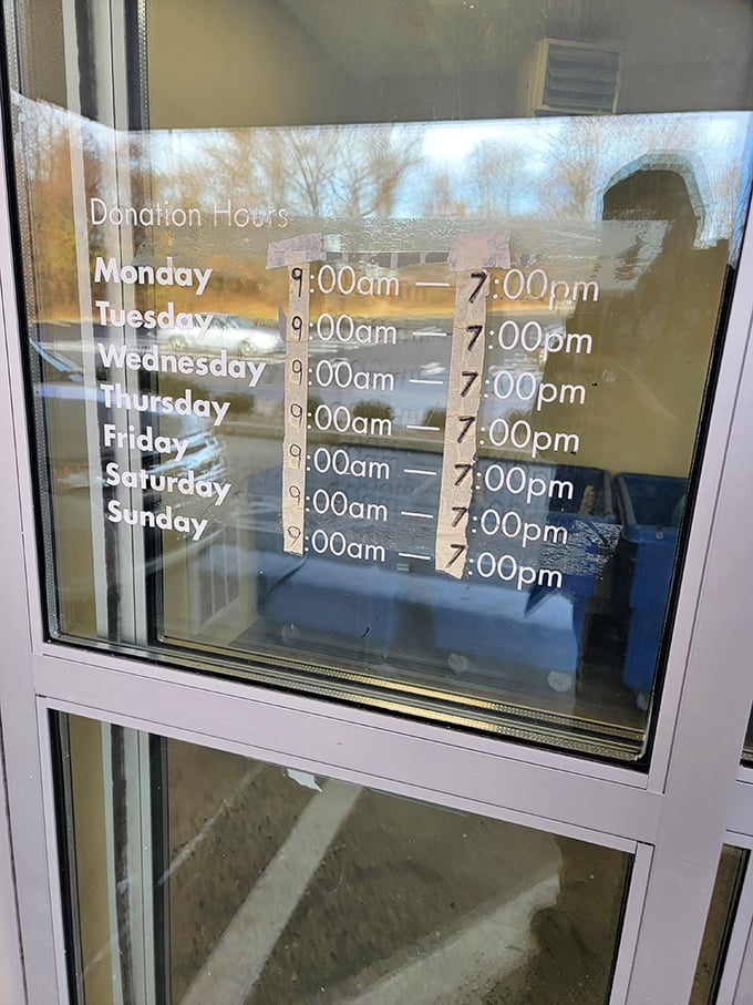 Store hours generous enough to accommodate both early birds and night owls hunting for that perfect something at perfect prices.