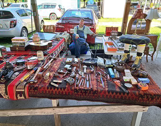 This isn't just a tool display&mdash;it's a museum of American craftsmanship where each wrench and hammer has stories to tell.