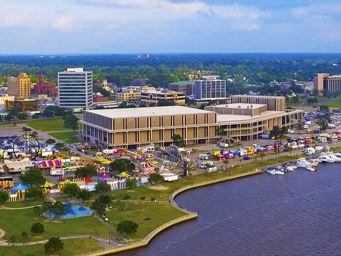 From above, Lake Charles reveals its perfect balance of water, greenspace, and civilization &ndash; a retirement tapestry woven with Southern charm.
