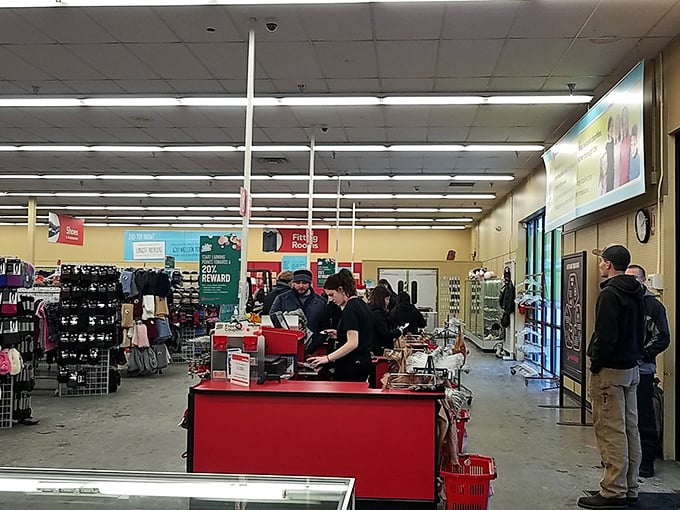 The final frontier of your thrifting journey &ndash; where friendly cashiers tally up treasures that cost less than your morning coffee run.