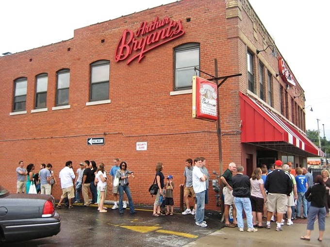 The line outside &ndash; barbecue's version of "if you build it, they will come." Worth every minute of the wait.