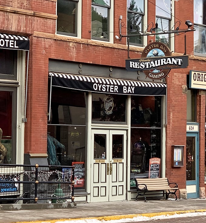 Those white doors might as well be a portal to another dimension – one where the Black Hills meet the ocean and pizza perfection awaits.