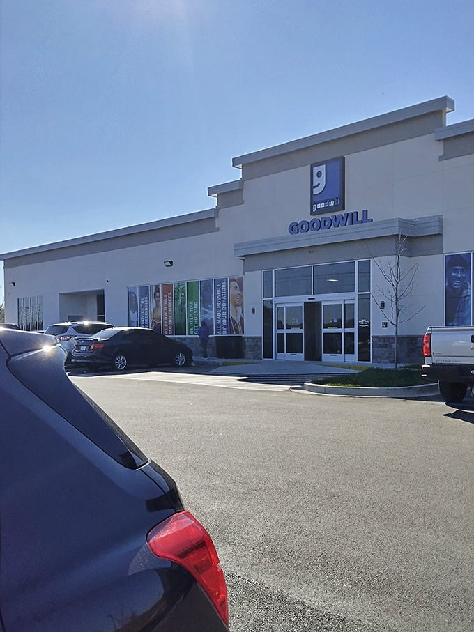 The welcoming entrance to bargain paradise&mdash;where Somerset shoppers turn modest budgets into impressive hauls any day of the week.