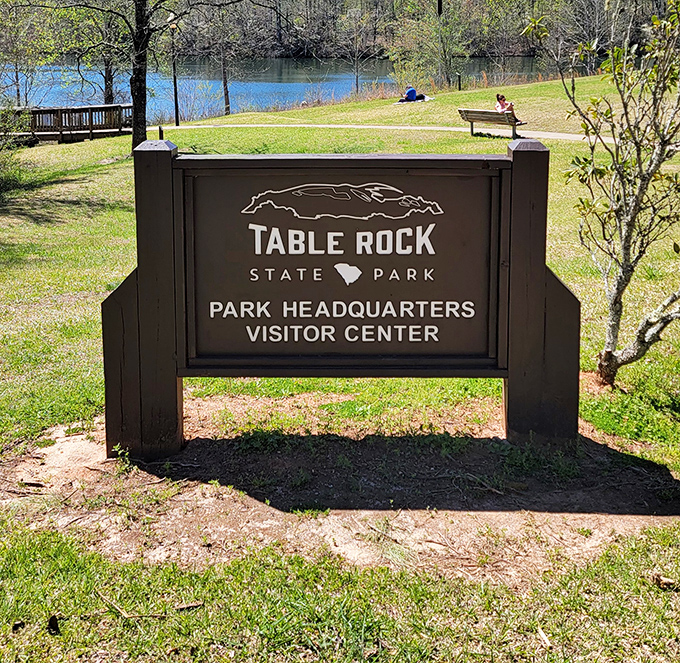 This sign marks the gateway to your lazy weekend paradise, where relaxation is the main attraction and stress isn't invited.