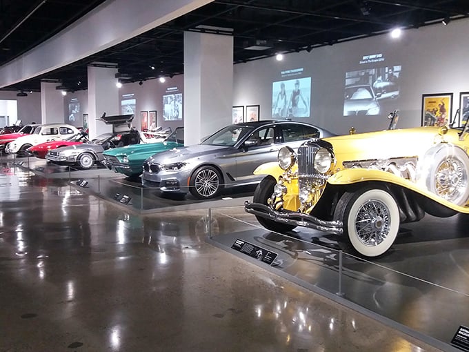 The museum's thoughtfully arranged exhibits tell a coherent story of automotive evolution, from horseless carriages to tomorrow's transportation innovations.