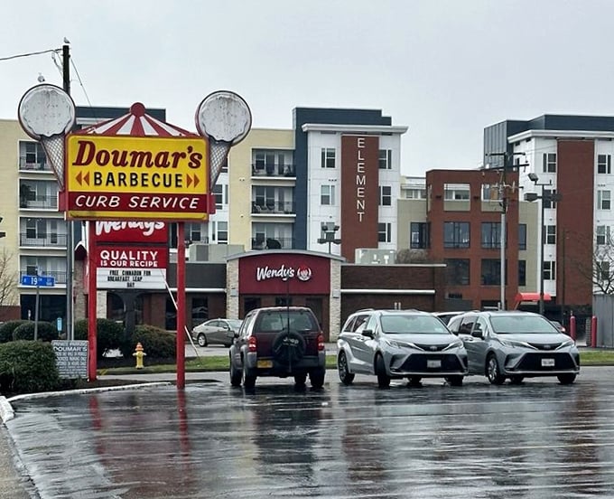 Even on rainy days, loyal customers brave the elements for a taste of Norfolk's most enduring culinary landmark.