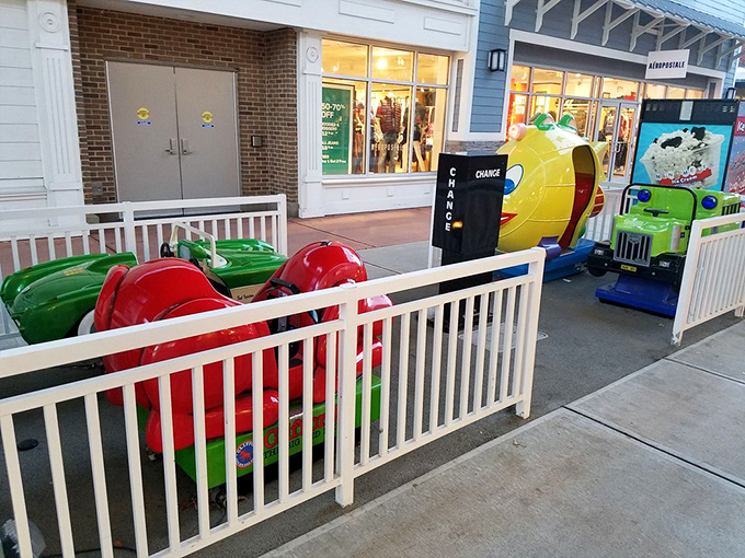 Keeping the little ones entertained while wallets empty &ndash; these colorful ride-on attractions are the unsung heroes of successful shopping trips.
