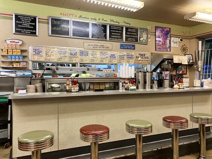 The counter where breakfast dreams come true. Those stools have supported the weight of Atlanta's hopes, dreams, and post-breakfast satisfaction.