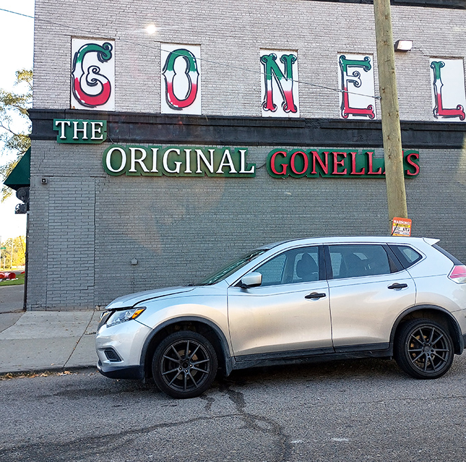 The modest exterior belies the sandwich greatness within. Cars park outside like pilgrims who've reached their culinary Mecca.