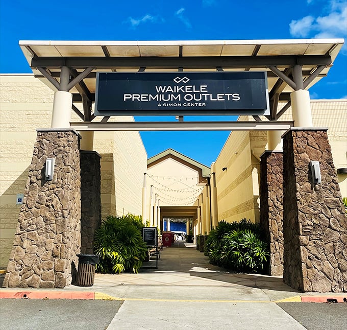 The entrance alone promises shopping salvation, where your wallet gets lighter but your bags get exponentially heavier.