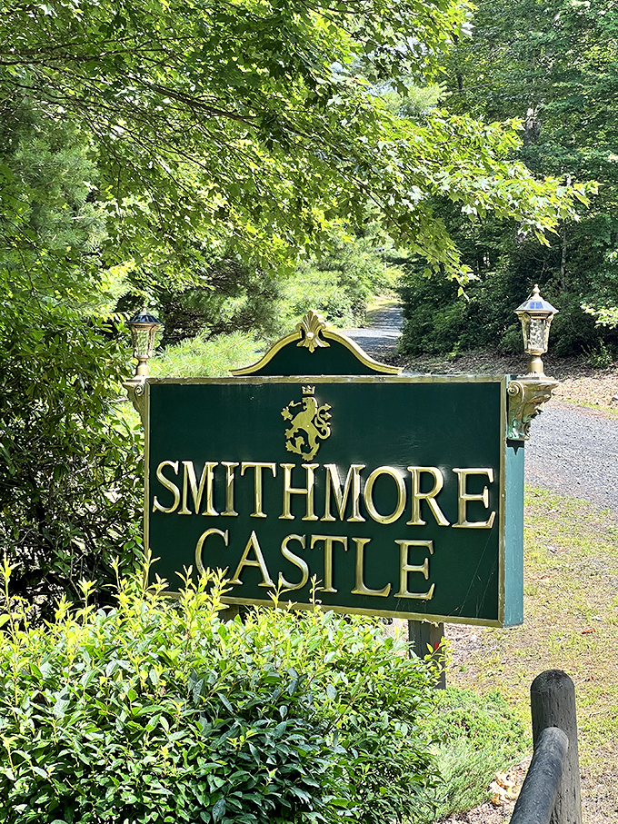 The journey begins here! This elegant sign marks the entrance to your fairy tale adventure &ndash; no magic beans or glass slippers required.