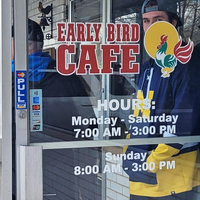 Store hours posted clearly &ndash; because knowing when you can get these eggs is information worth its weight in gold.