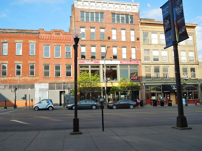 Nestled among historic buildings in Columbus, Bareburger adds modern culinary flair to a street with stories to tell. Urban dining at its most inviting.