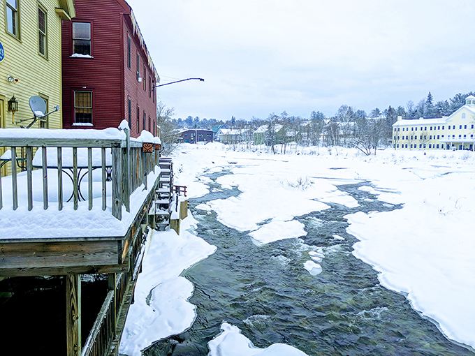 Even in winter's grip, Littleton's river flows on &ndash; a reminder that beneath the snow, this town never stops moving.