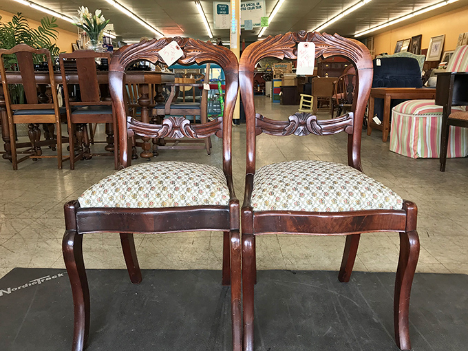 These wooden dining chairs have witnessed countless family arguments and holiday meals&mdash;they're just waiting for yours to add to their collection.