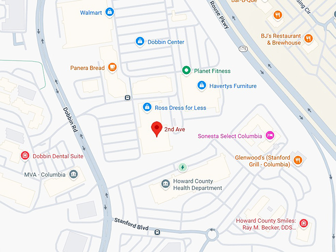 2nd ave thrift superstore columbia, md map