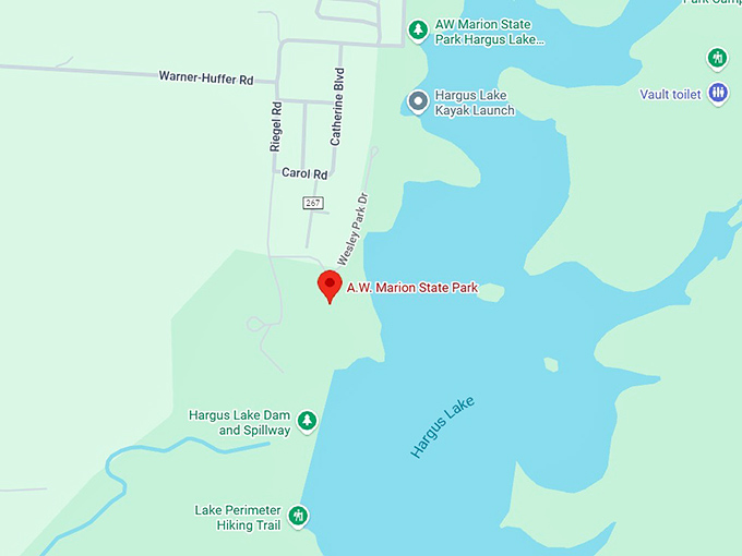 16. a.w. marion state park map