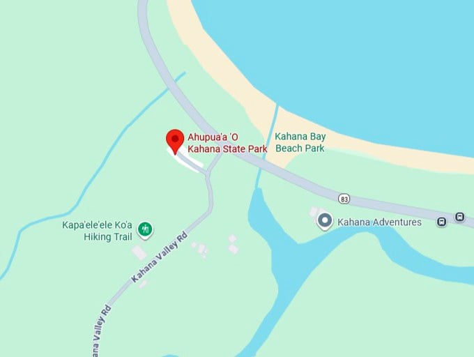 16. ahupuaʻa ʻo kahana state park map