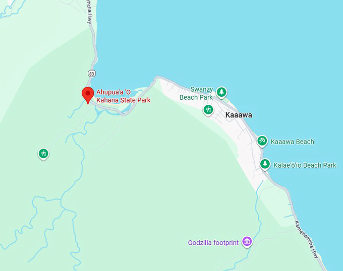 16. ahupuaʻa ʻo kahana state park map