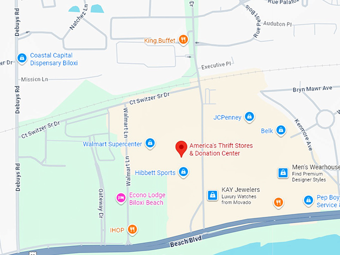 16. america's thrift stores & donation center map