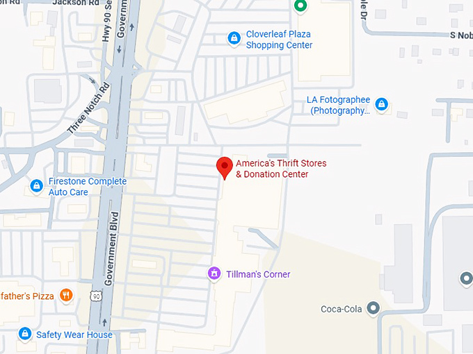 16. america's thrift stores & donation center map