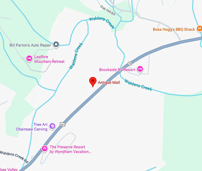 16. antique mall map