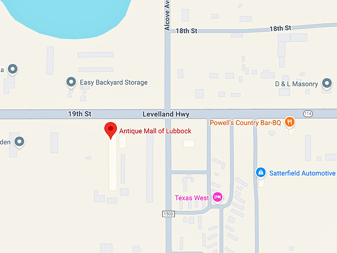 16. antique mall of lubbock map