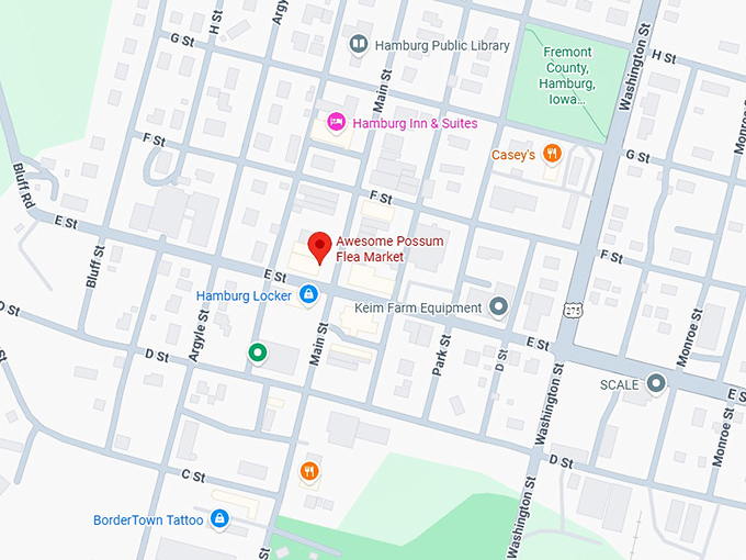 16. awesome possum flea market map