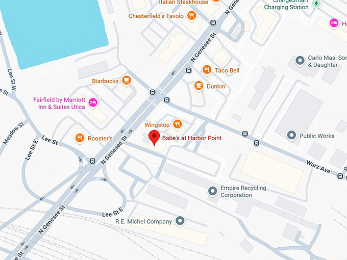 16. babe's at harbor point map