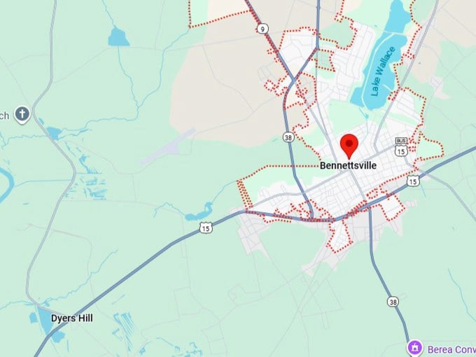 16. bennettsville map