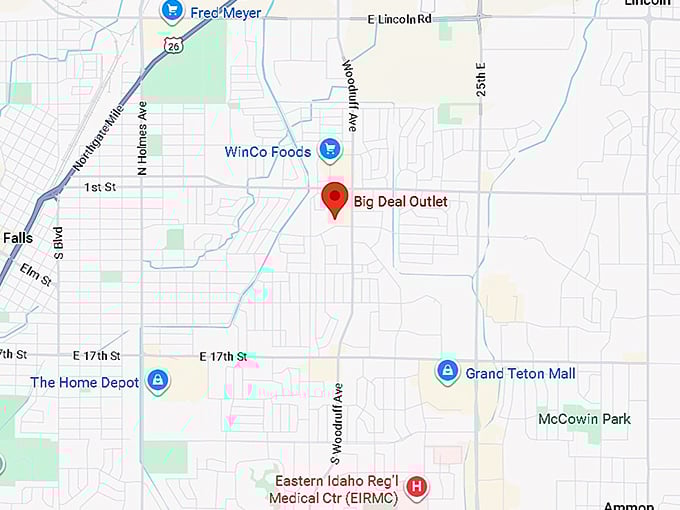 16. big deal outlet map