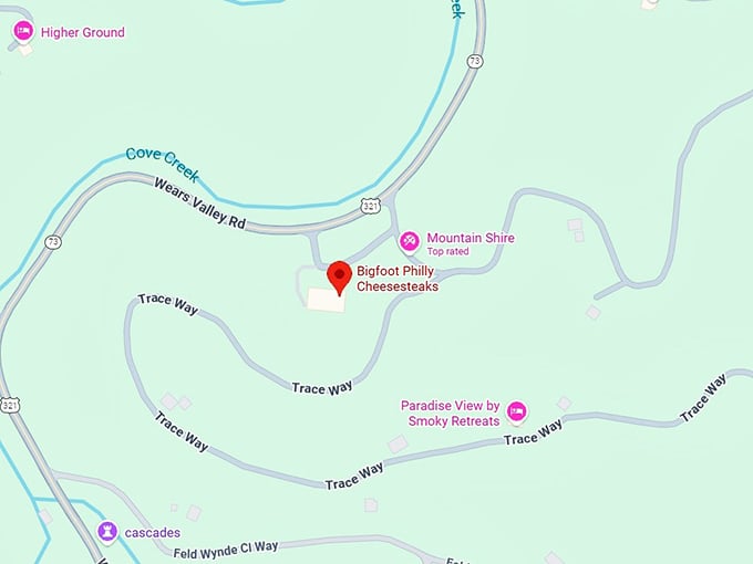 16. bigfoot philly cheesesteaks map