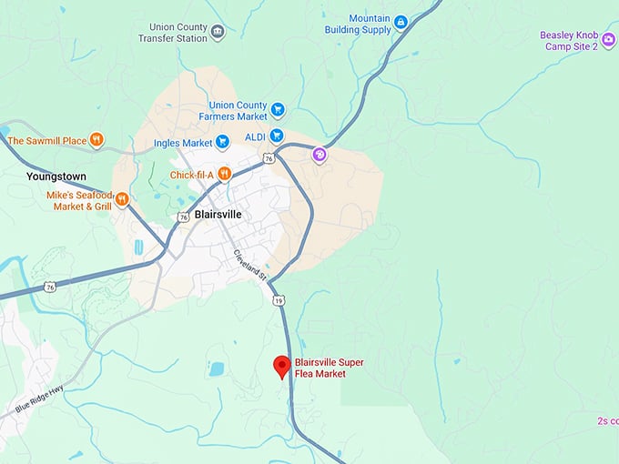 16. blairsville super flea market map