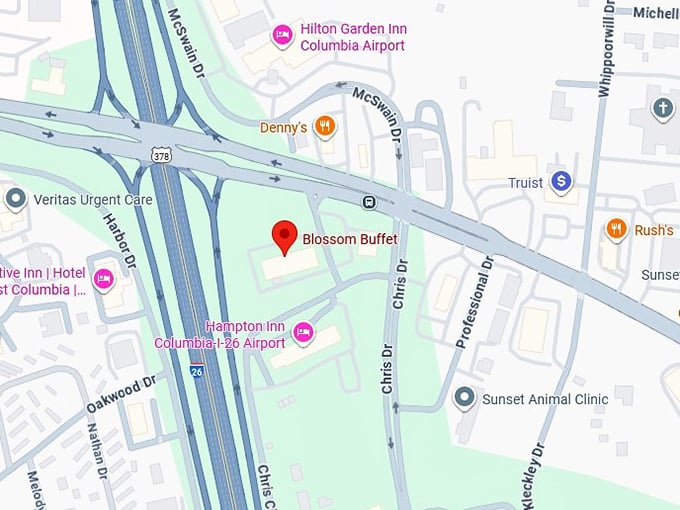 16. blossom buffet map