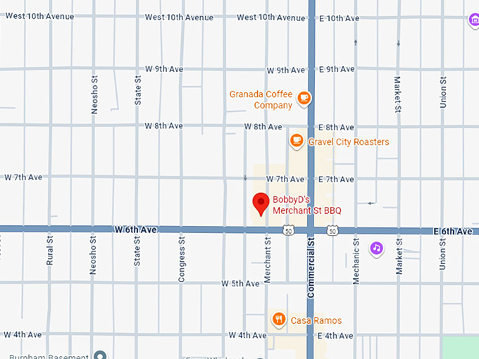 16. bobbyd's merchant st bbq map