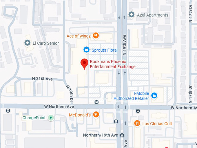 16. bookmans phoenix entertainment exchange map